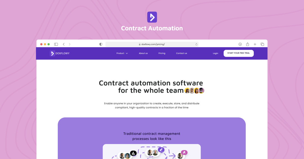 Contract automation software - DoxFlowy