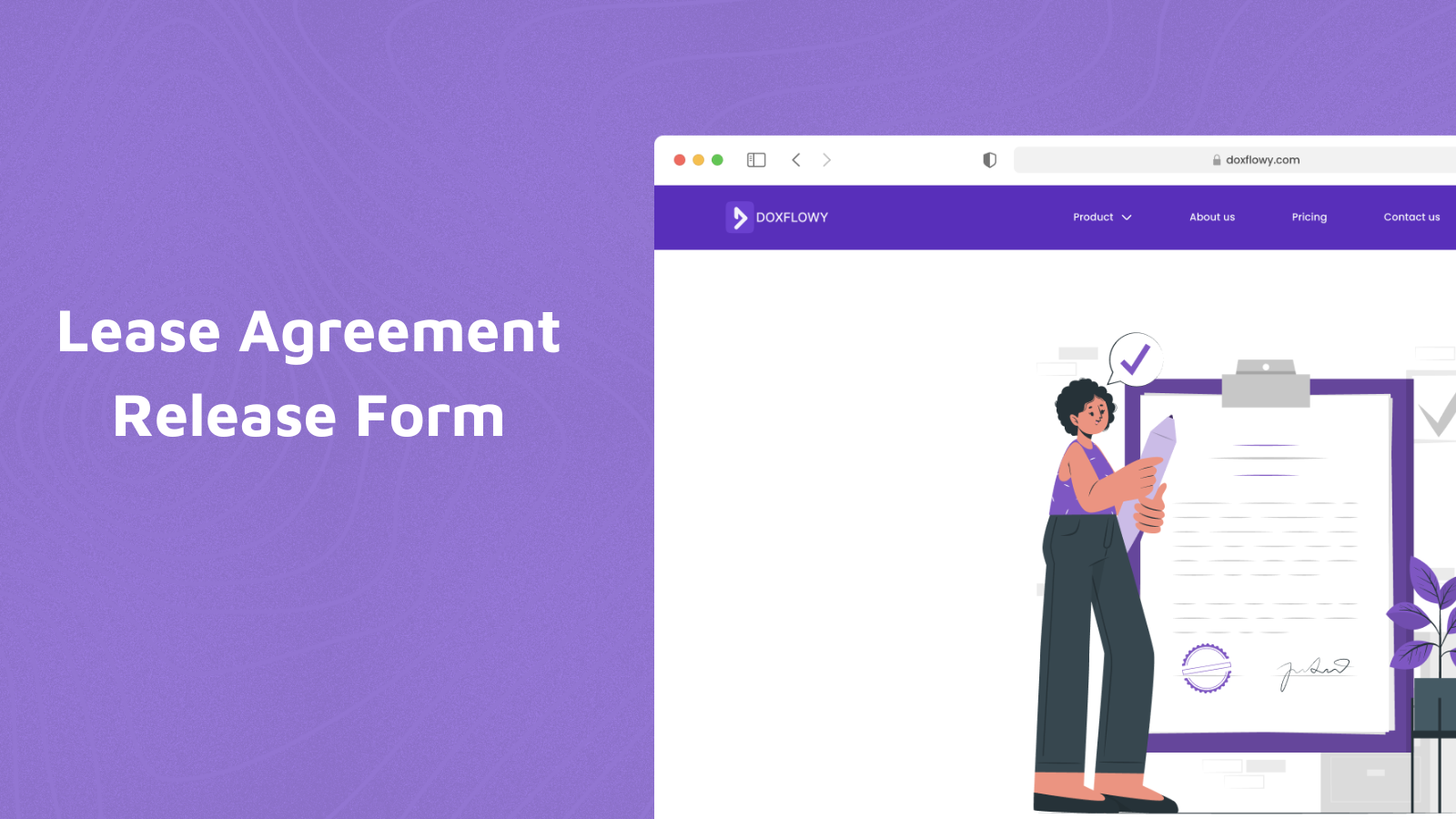 Free Rental/Lease Agreement Release Form Template - DoxFlowy