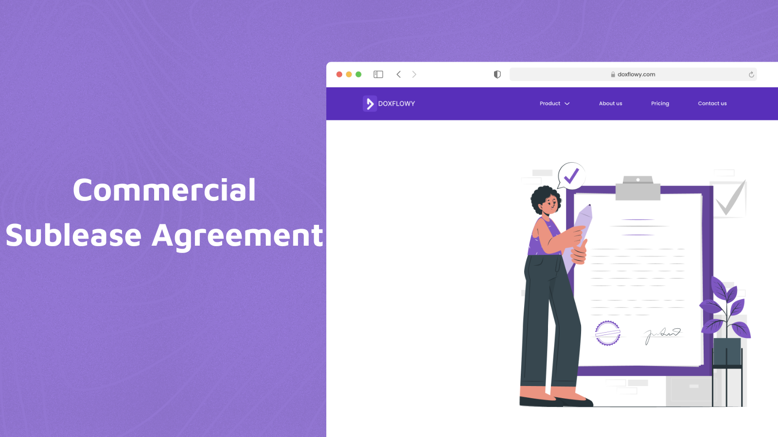 Free Commercial Sublease Template - DoxFlowy