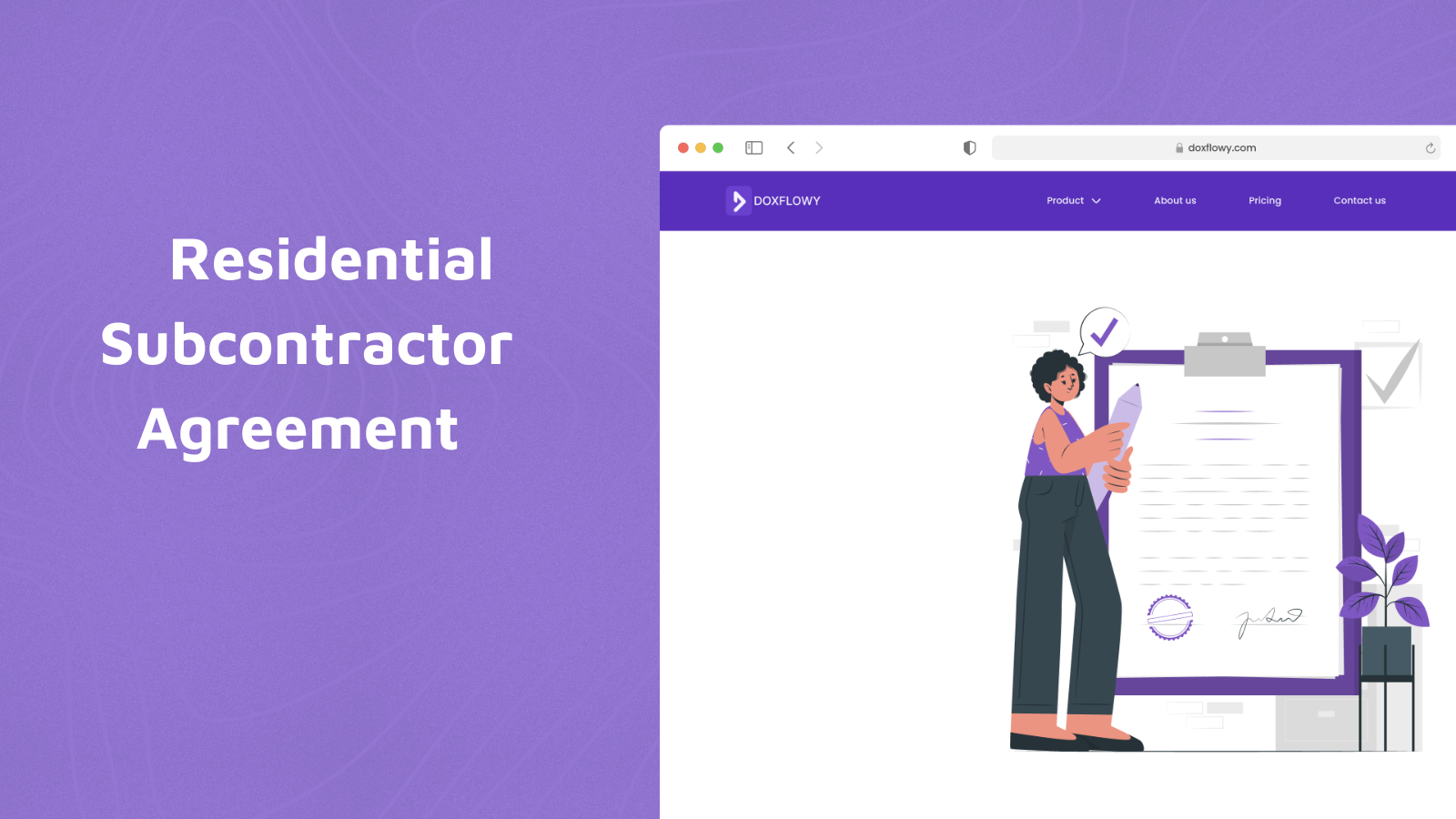 Free Residential Subcontractor Agreement Template - DoxFlowy