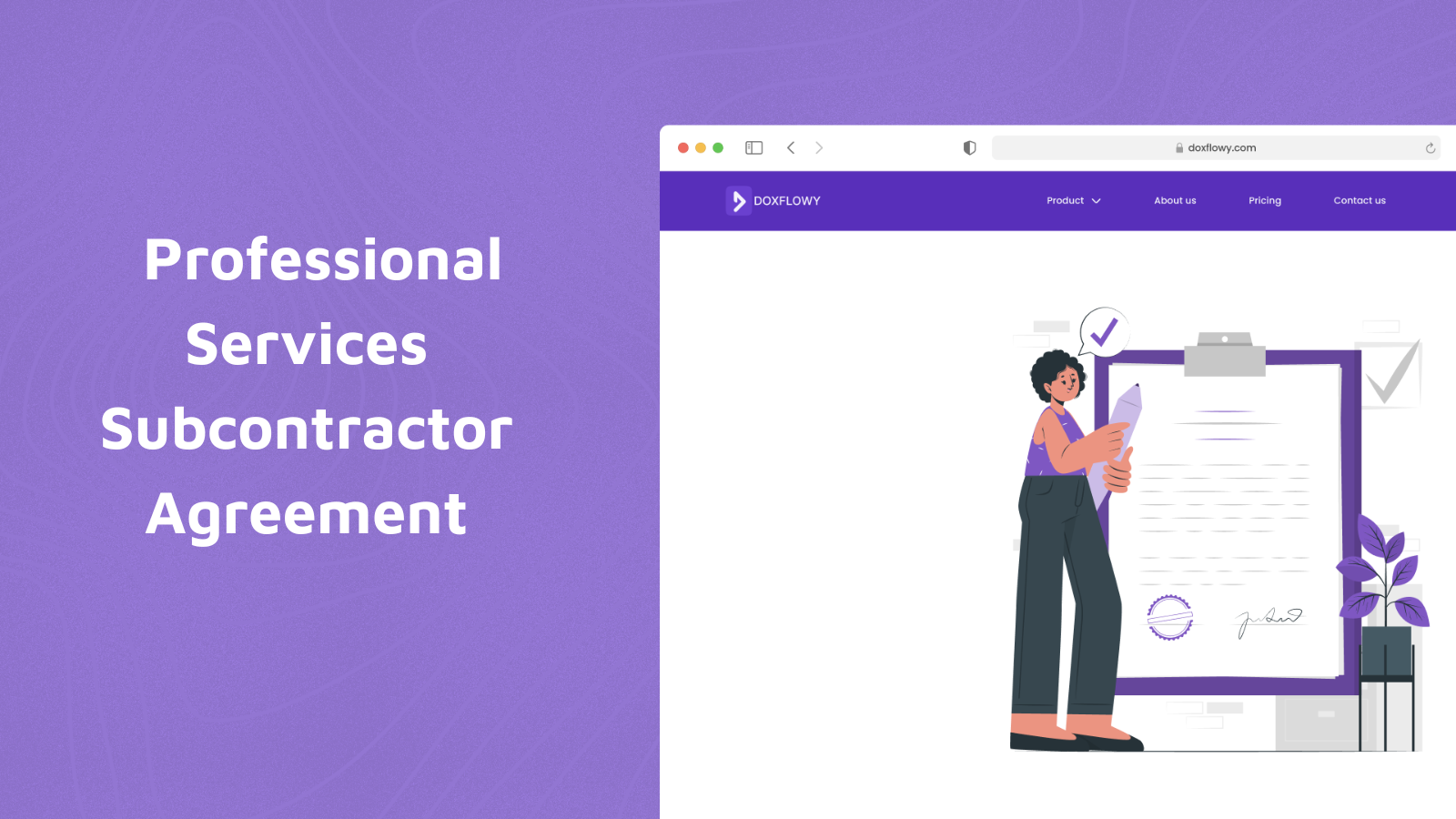 Free Professional Services Subcontractor Agreement Template - DoxFlowy
