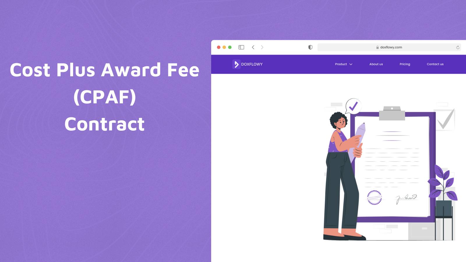 Cost Plus Award Fee (CPAF) Contract Template - DoxFlowy