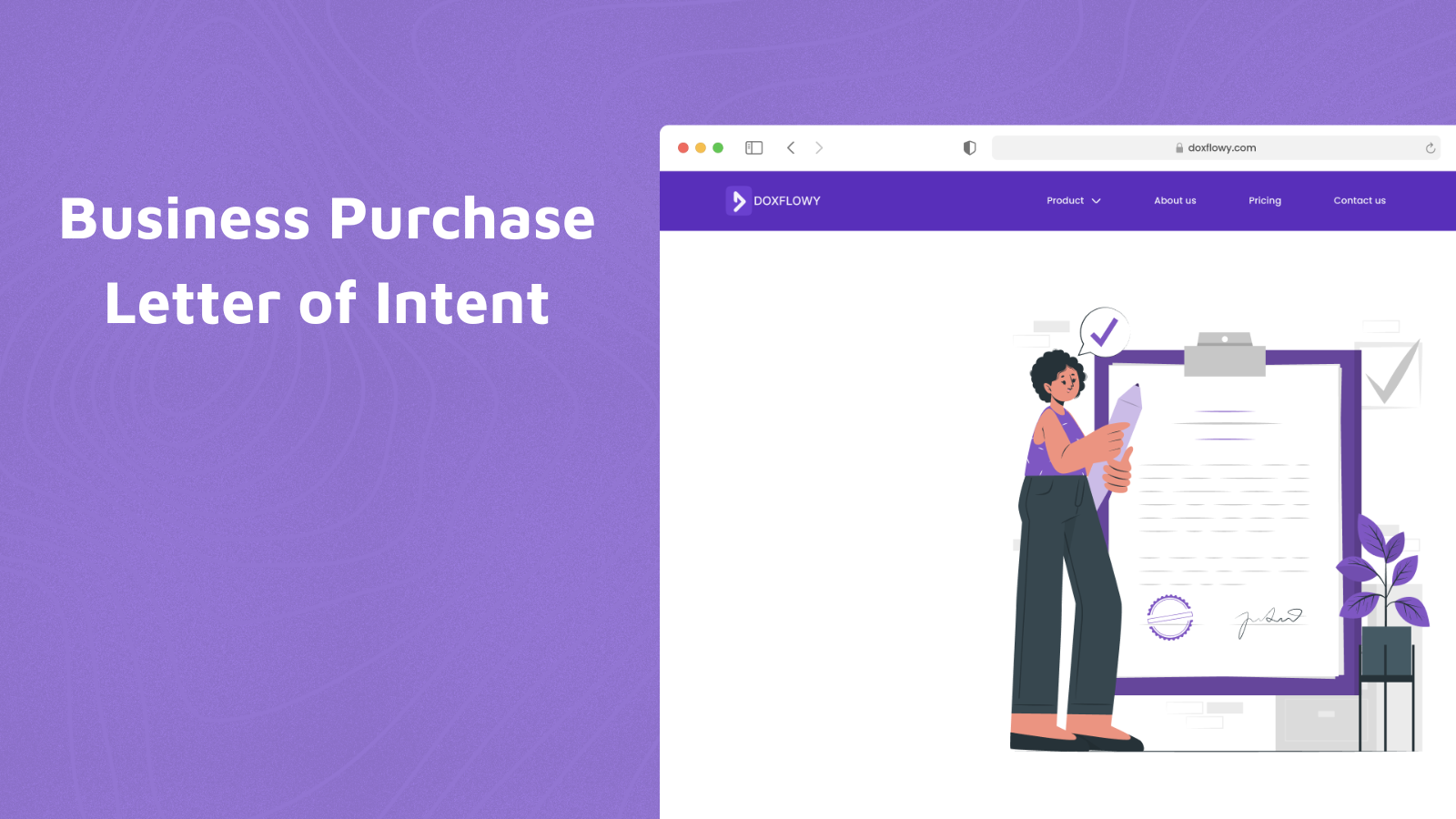 Free Business Purchase Letter of Intent Template - DoxFlowy