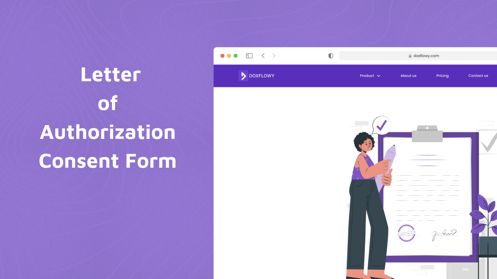 Free Letter of Authorization Consent Form Template - DoxFlowy