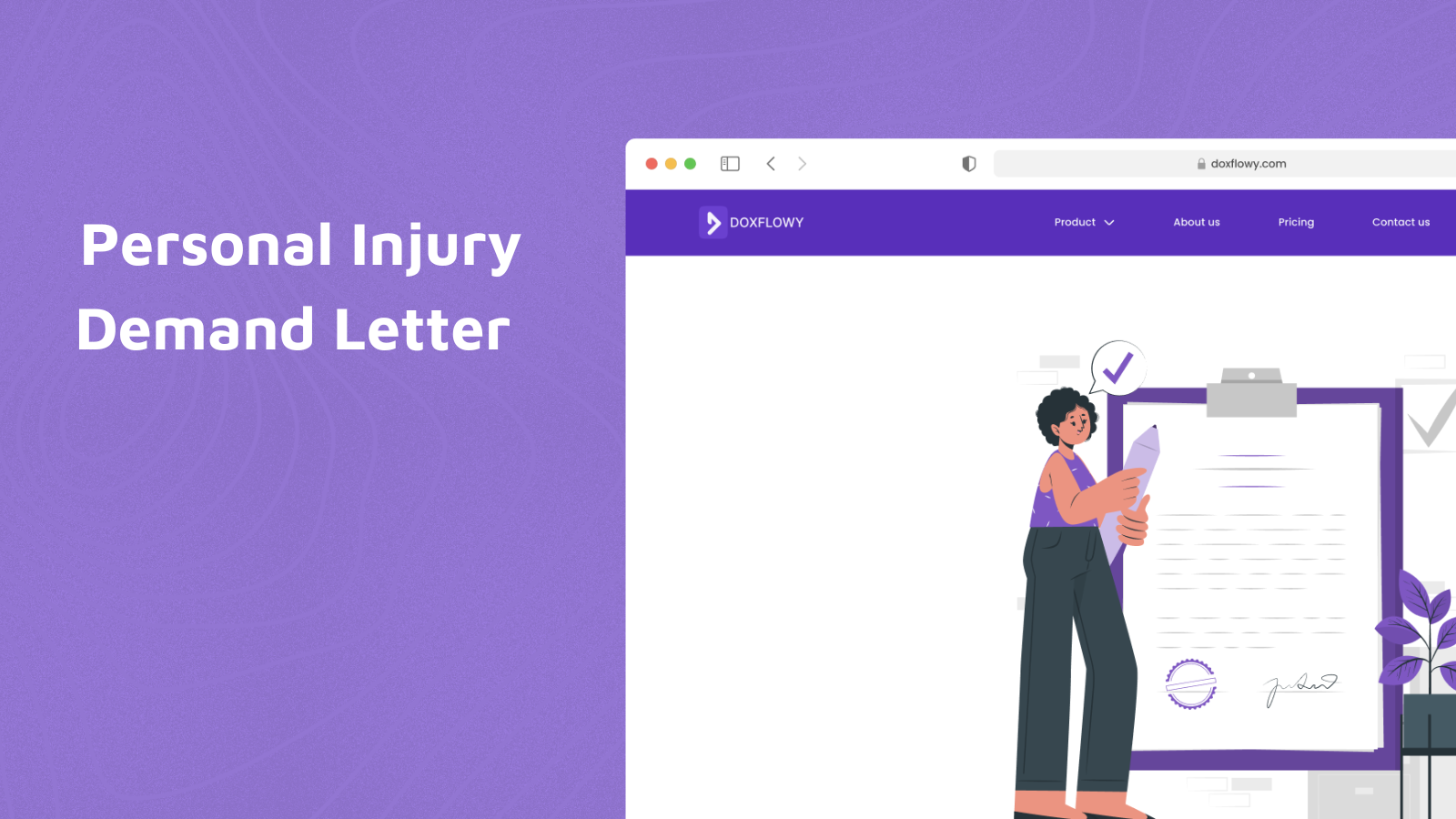 Free Personal Injury Demand Letter Template - DoxFlowy