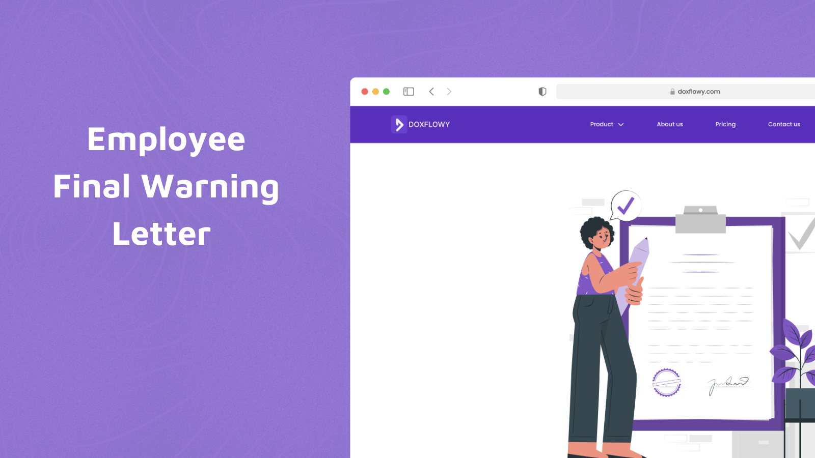 Free Employee Final Warning Letter Template - DoxFlowy