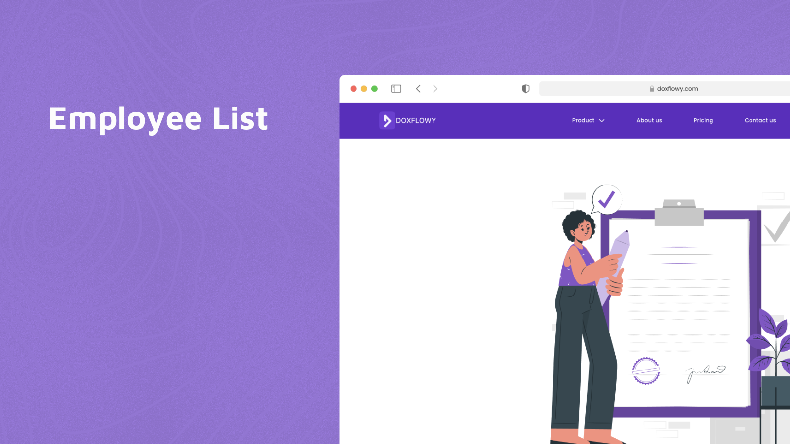 Free Employee List Template - DoxFlowy