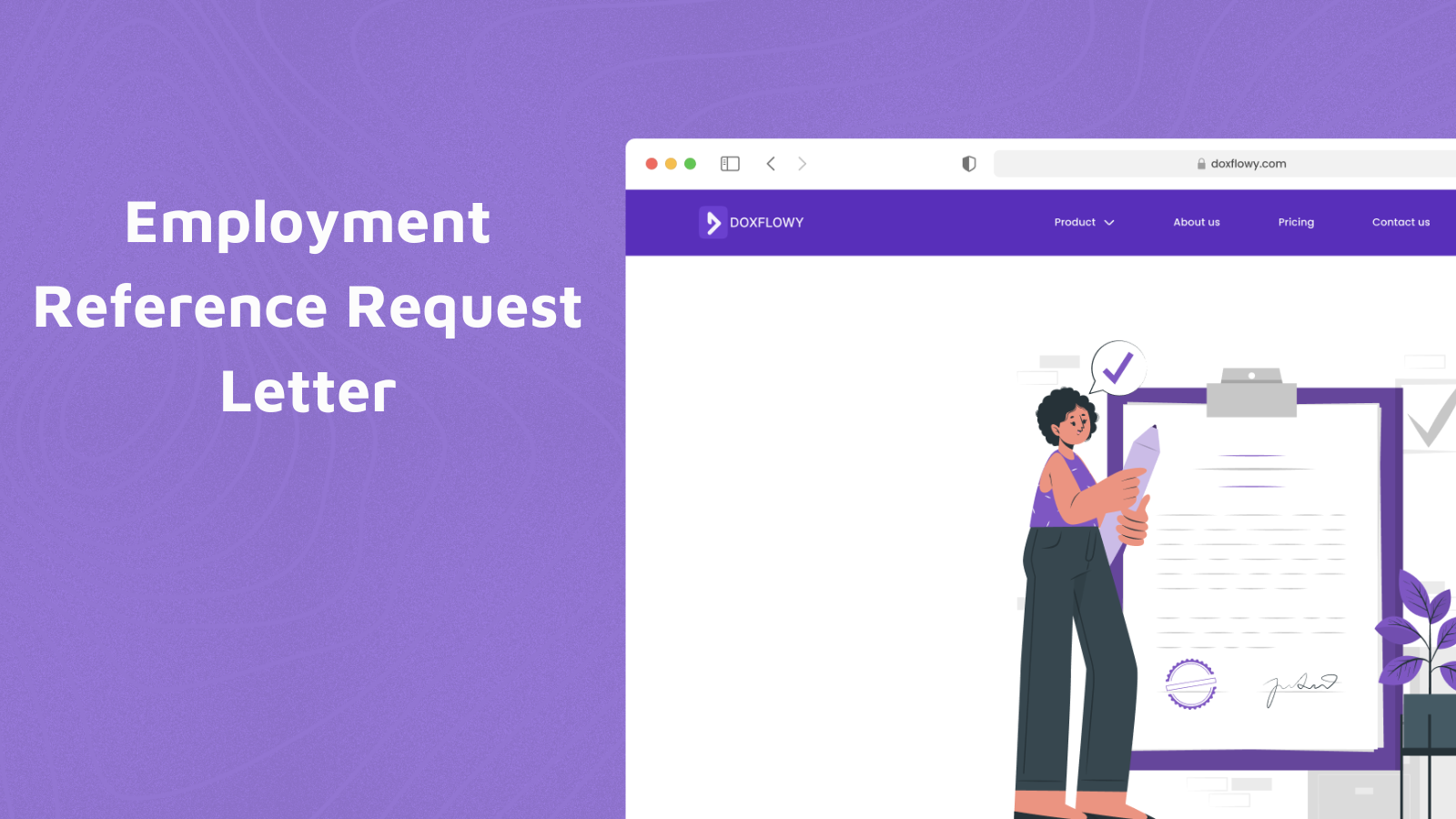 Free Employment Reference Request Letter Template - DoxFlowy