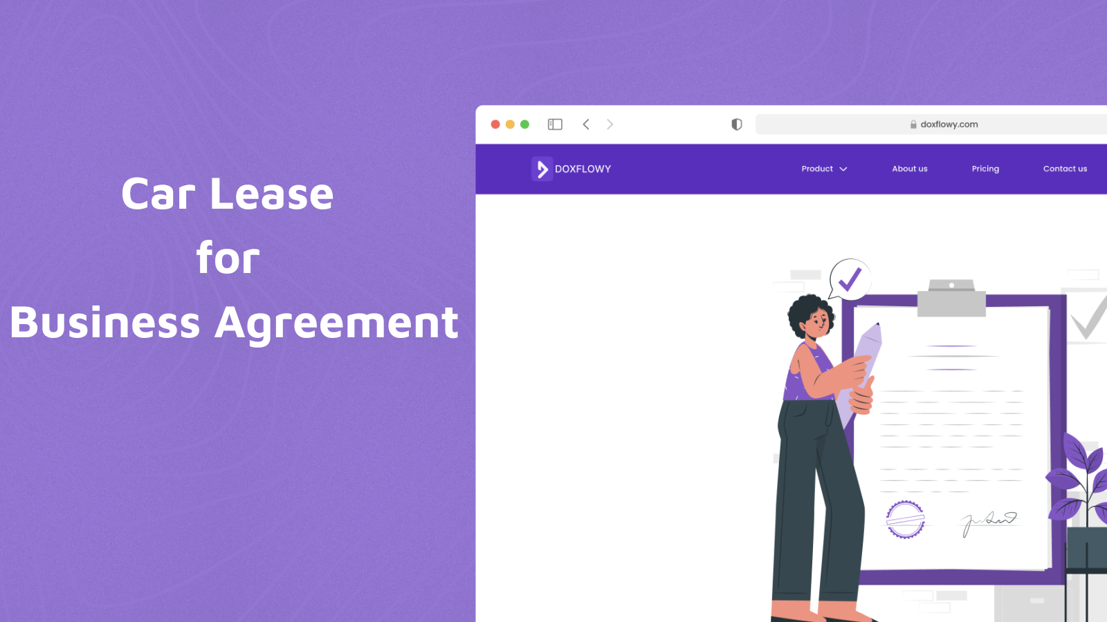 Free Car Lease for Business Agreement Template - DoxFlowy