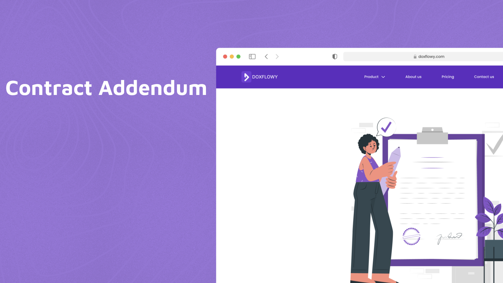 Free Contract Addendum Template - DoxFlowy