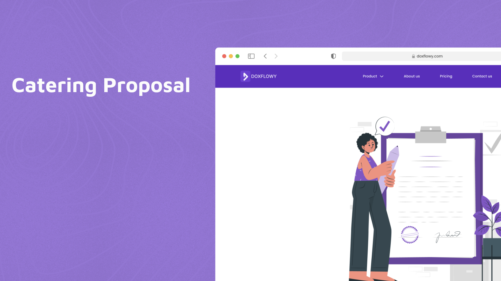 Free Catering Proposal Template - DoxFlowy
