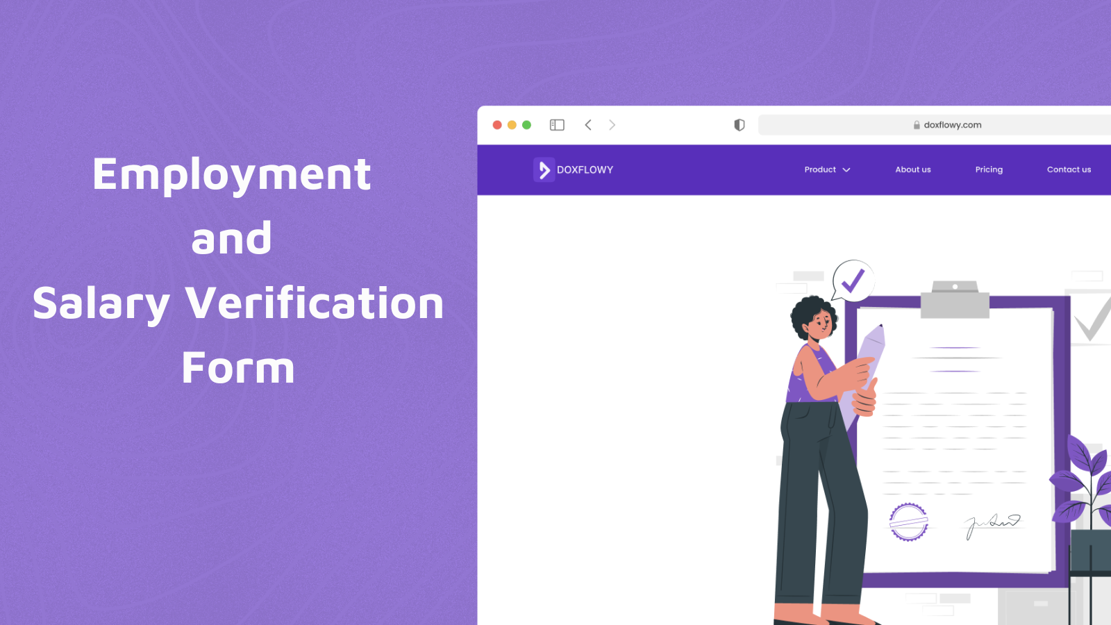 Free Employment and Salary Verification Form Template - DoxFlowy