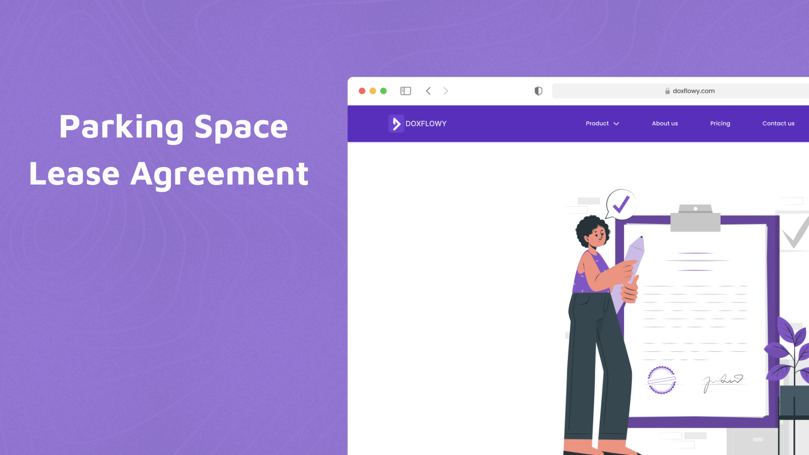 Free Parking Space Lease Agreement Template - DoxFlowy